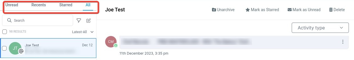 Conversations Overview – Captivation Hub