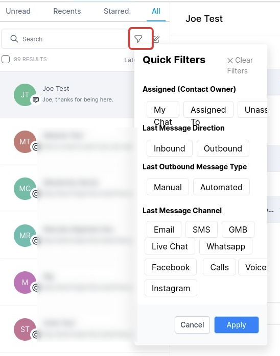 Conversations Overview – Captivation Hub