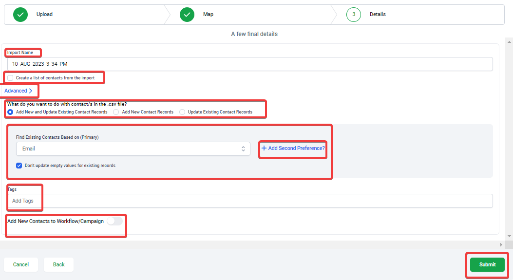 Bulk Import and Export of Multiple Phone Numbers for Contacts – Captivation Hub