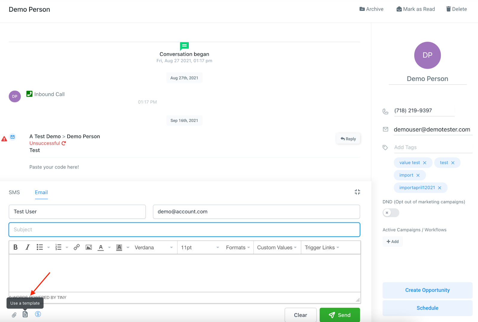 How To Create And Use Sms And Email Templates Captivation Hub