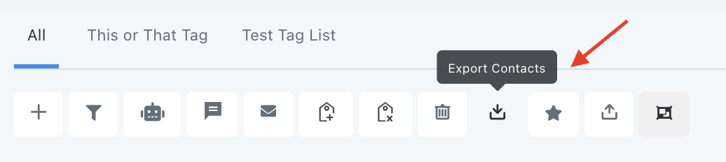 Bulk Actions Import And Export Contacts Captivation Hub