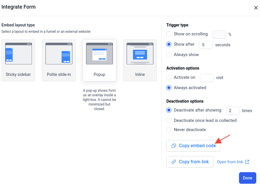 Pop-up Forms – Captivation Hub