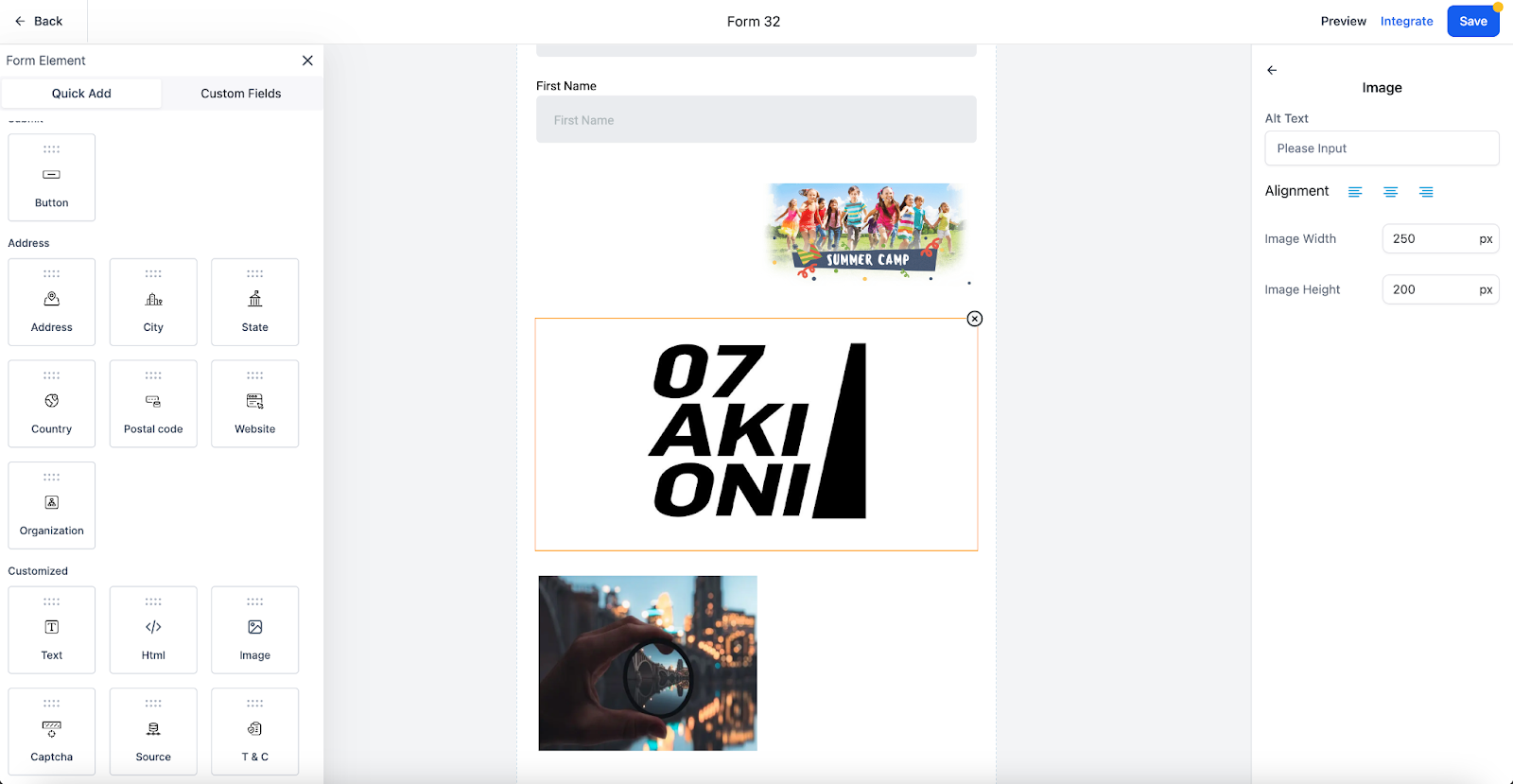 Form Customization Captivation Hub