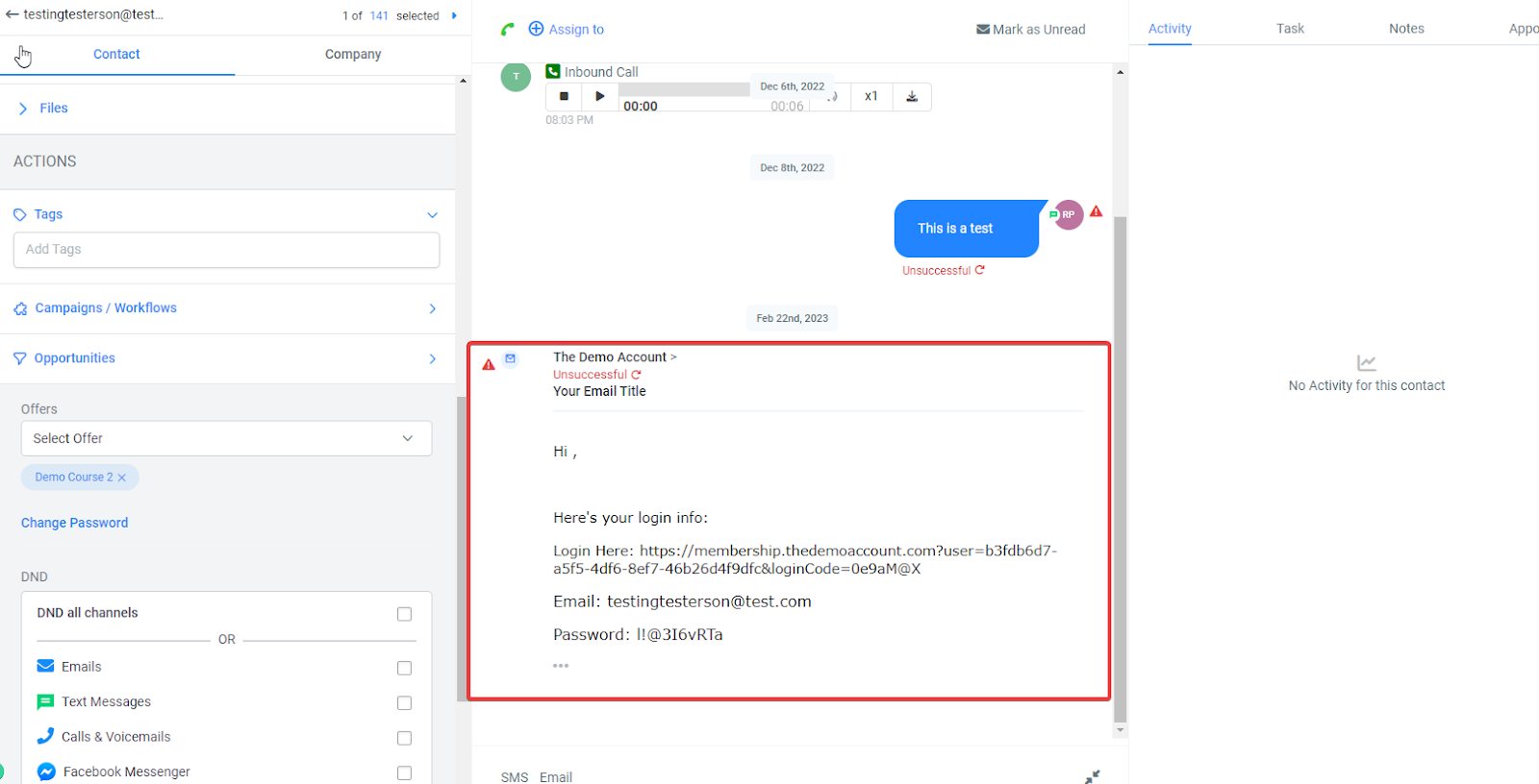 Resending Membership Credentials – Captivation Hub