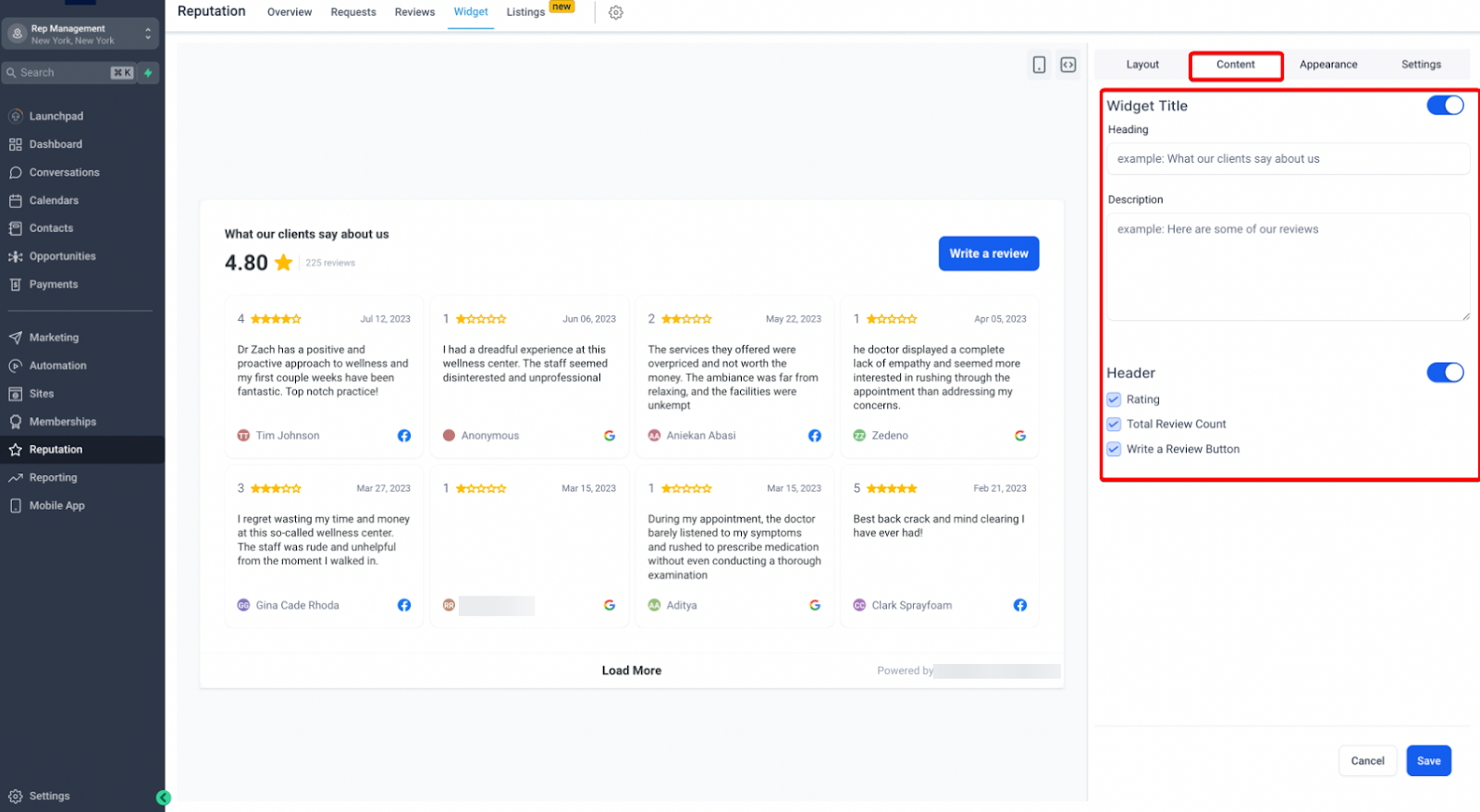 How To Create And Customize Your Review Widget Captivation Hub