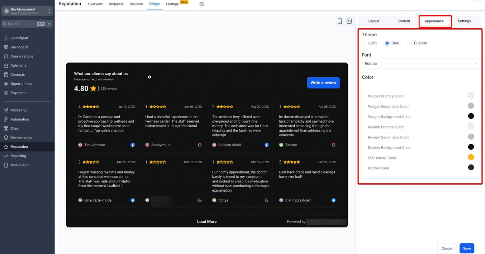 How To Create And Customize Your Review Widget Captivation Hub