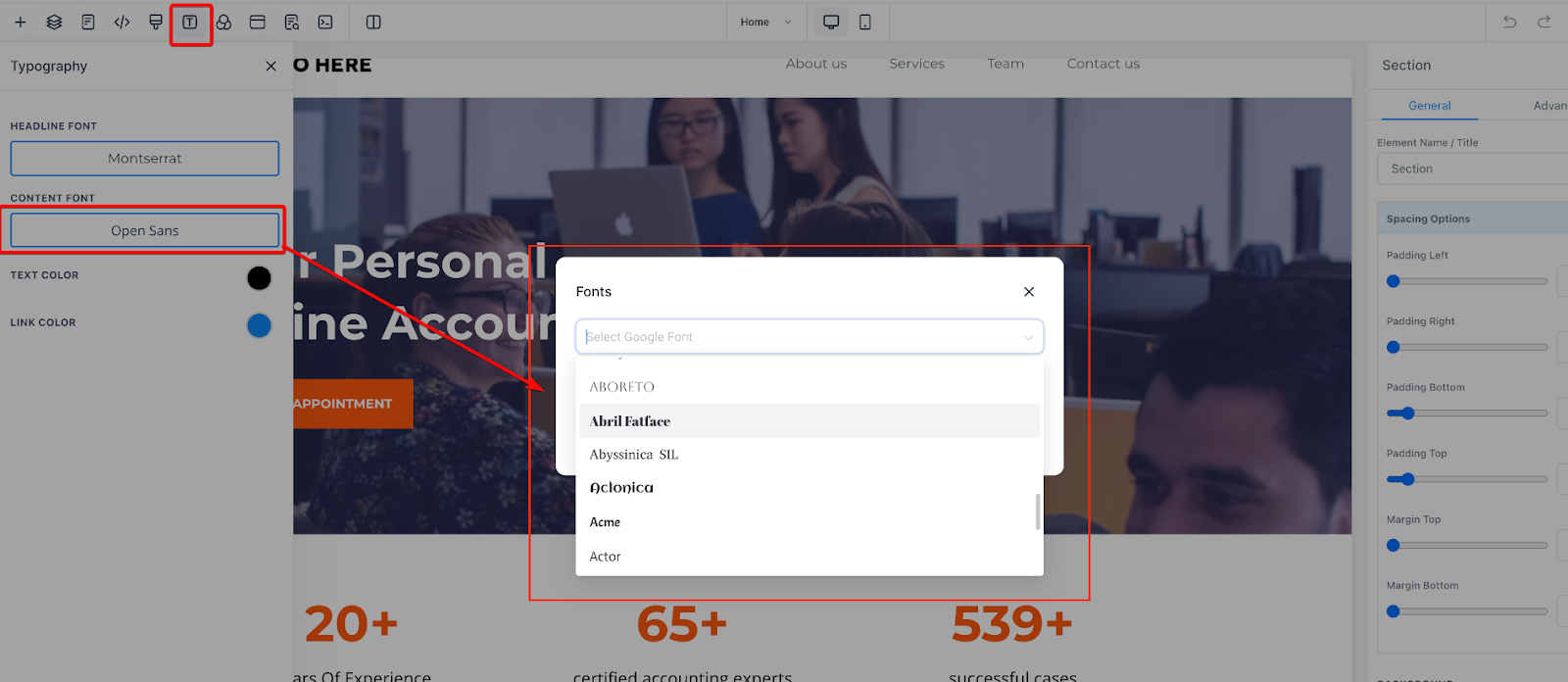 Using The Typography Preview In The Funnel And Website Builder Captivation Hub