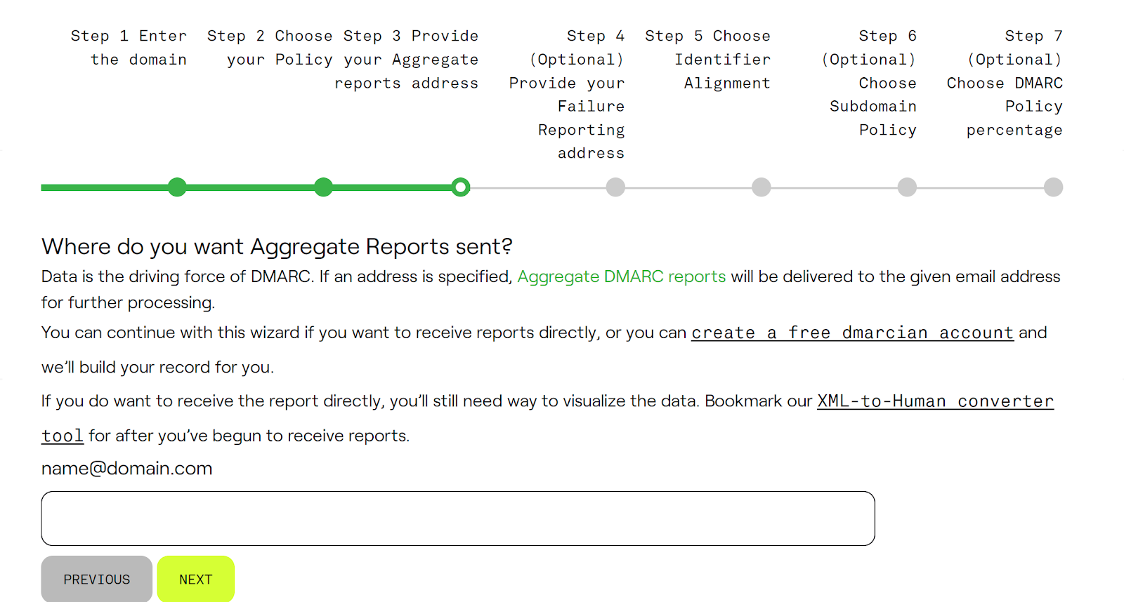 Dmarc Record Wizard Captivation Hub 1695
