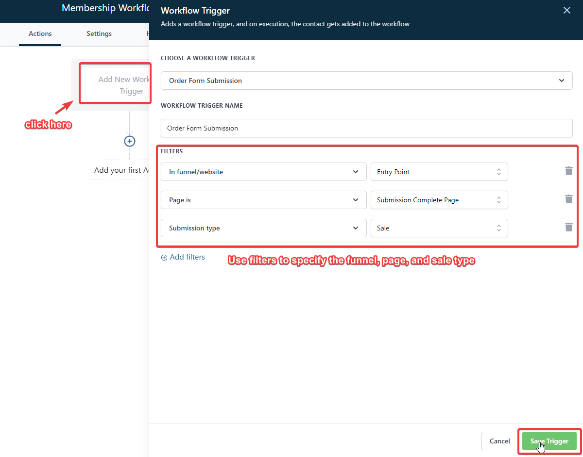 How To Connect Course And Funnel Checkout Using Workflows Captivation Hub