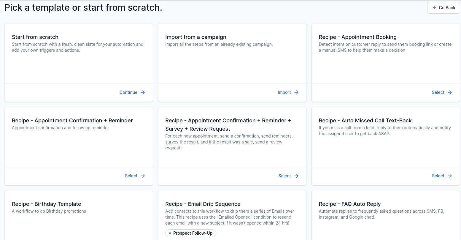 Workflow Recipes – Captivation Hub