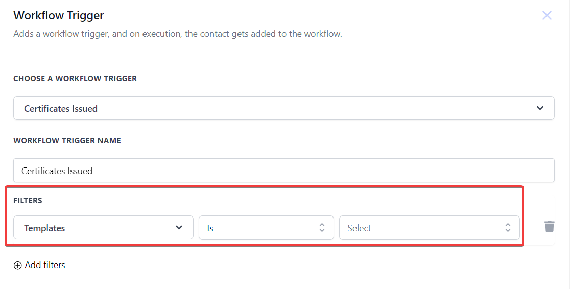 Workflow Action Issue Certificate Captivation Hub