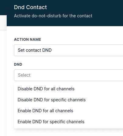 Workflow Action: Set Contact DND – Captivation Hub