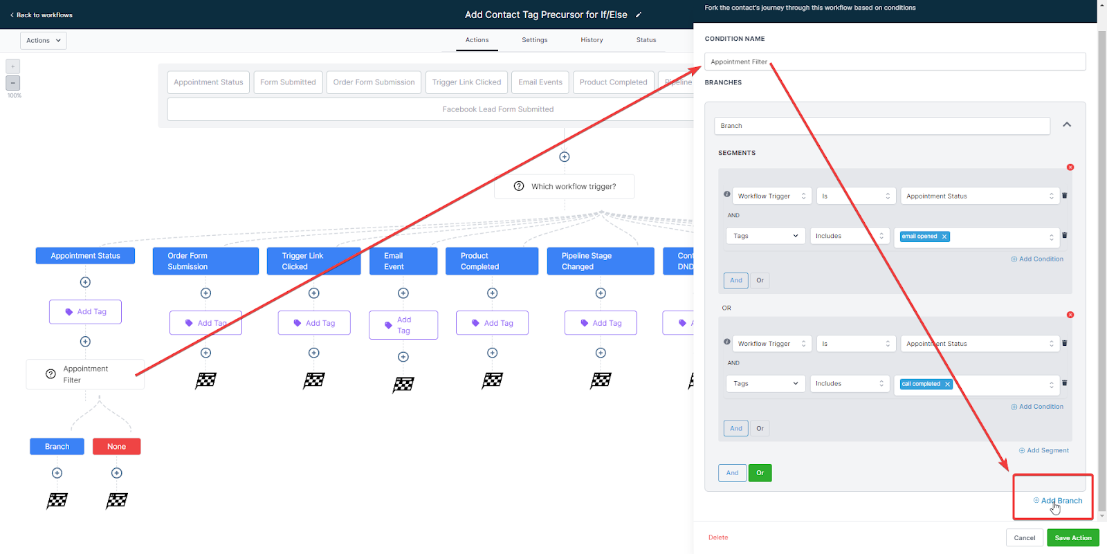 Workflow Action Ifelse Captivation Hub