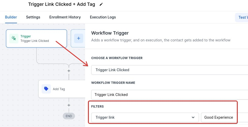 How To Set Up Trigger Links In Workflows Captivation Hub