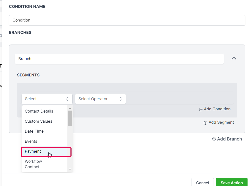Workflow Trigger Payment Received Captivation Hub
