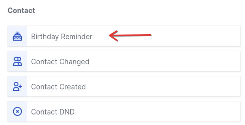 Workflow Trigger: Birthday Reminder – Captivation Hub