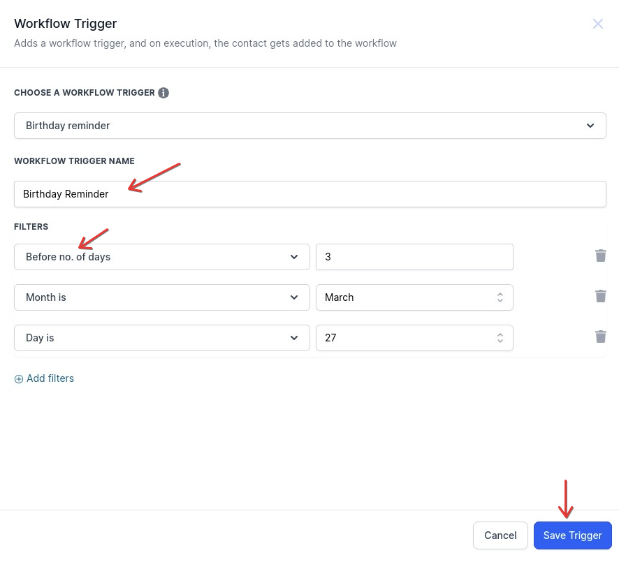 Workflow Trigger Birthday Reminder Captivation Hub