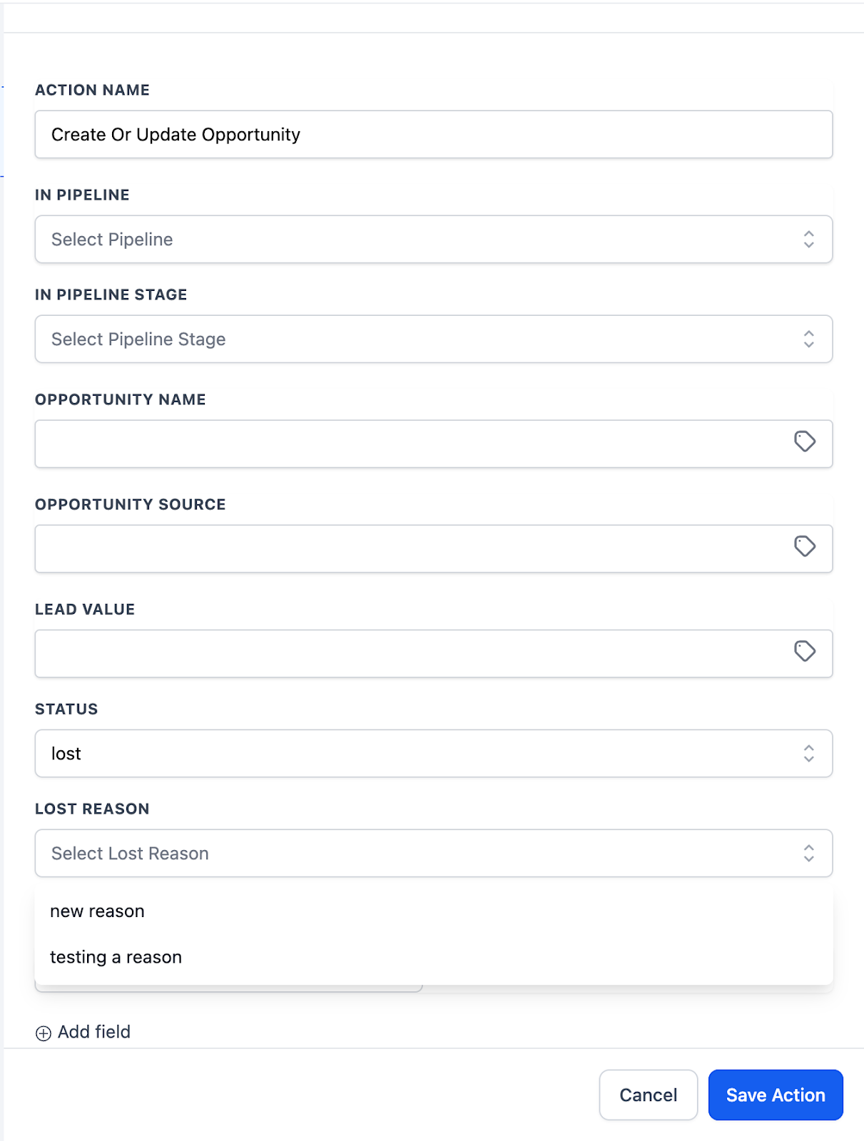 Workflow Trigger Opportunity Created Captivation Hub 9505