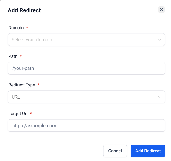 Settings: URL Redirects – Captivation Hub