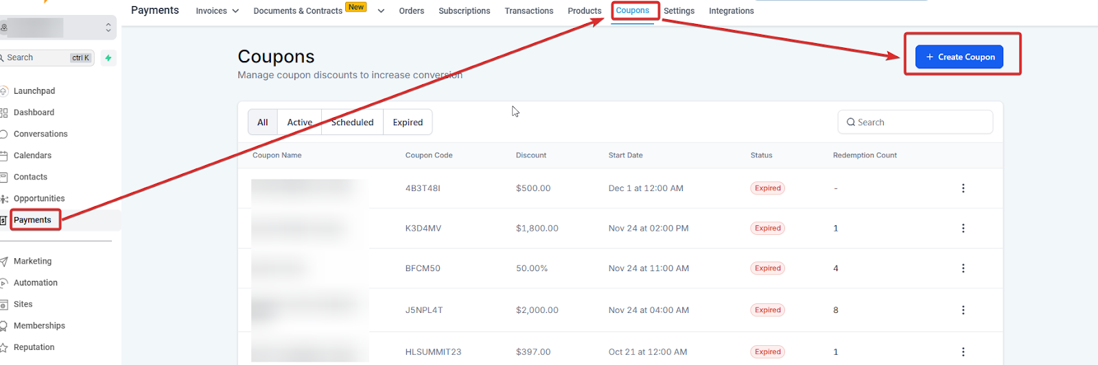 How to Create and Use a Coupon/Promo Code - One Step Form – Captivation Hub