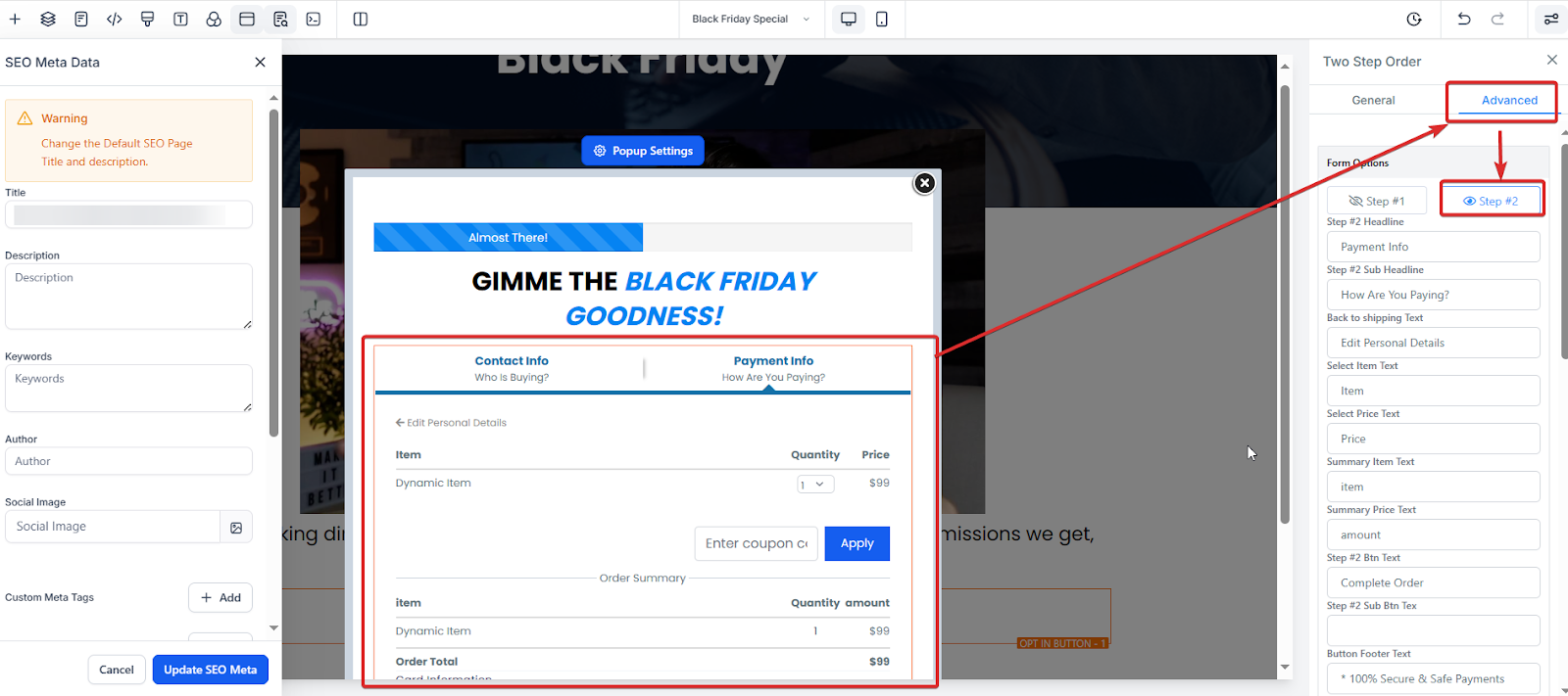 How to Create and Use a Coupon/Promo Code - One Step Form – Captivation Hub