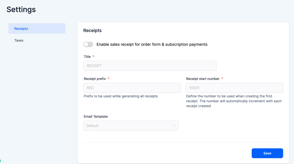 Automatic Receipts for Order Forms and Calendar Payments – Captivation Hub