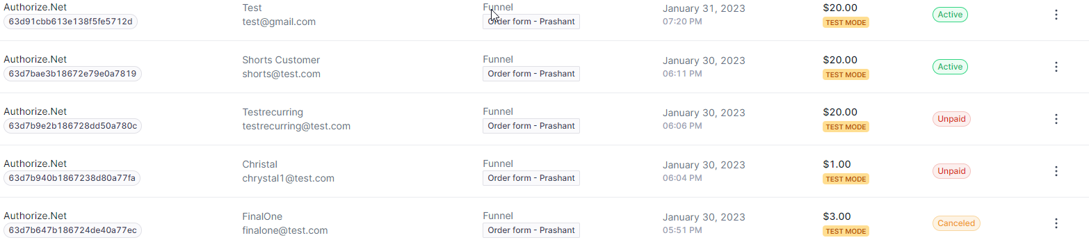 Subscriptions Tab in Your Payments Section Overview – Captivation Hub