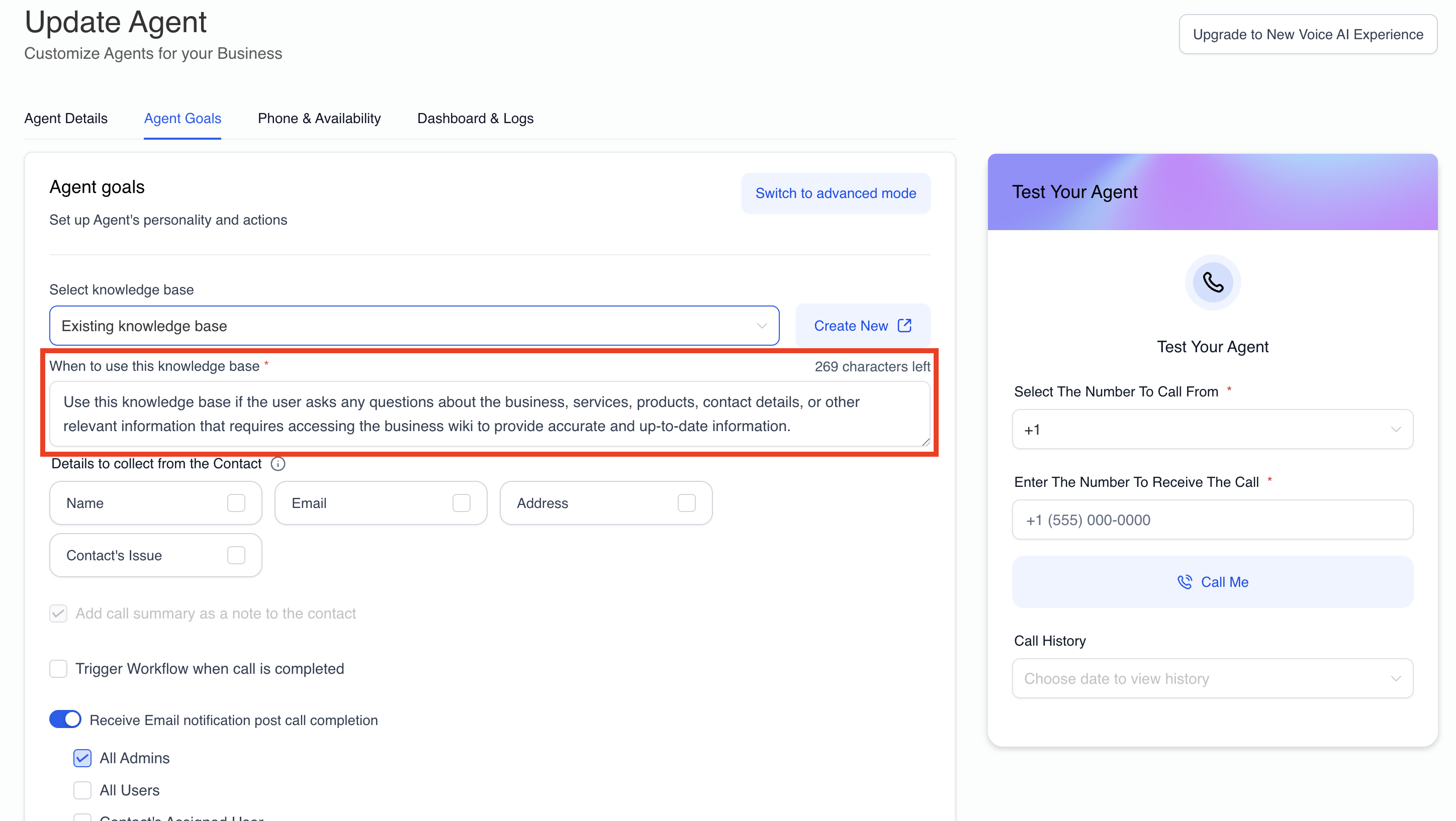 Knowledge Base Integration for Voice AI Agents – Captivation Hub