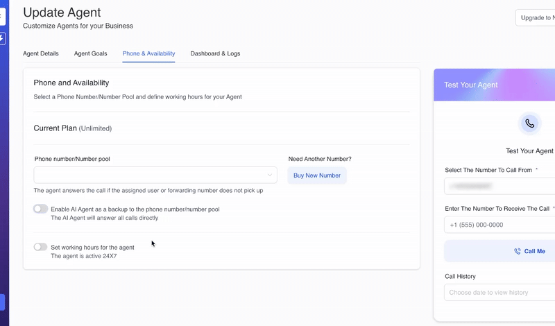 Number Pool Support in Voice AI Agents – Captivation Hub